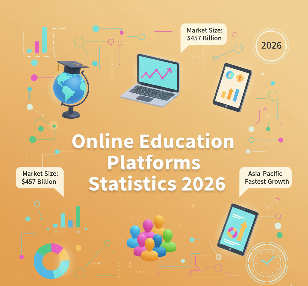 Online Education Platforms Statistics 2026 | LingoBright