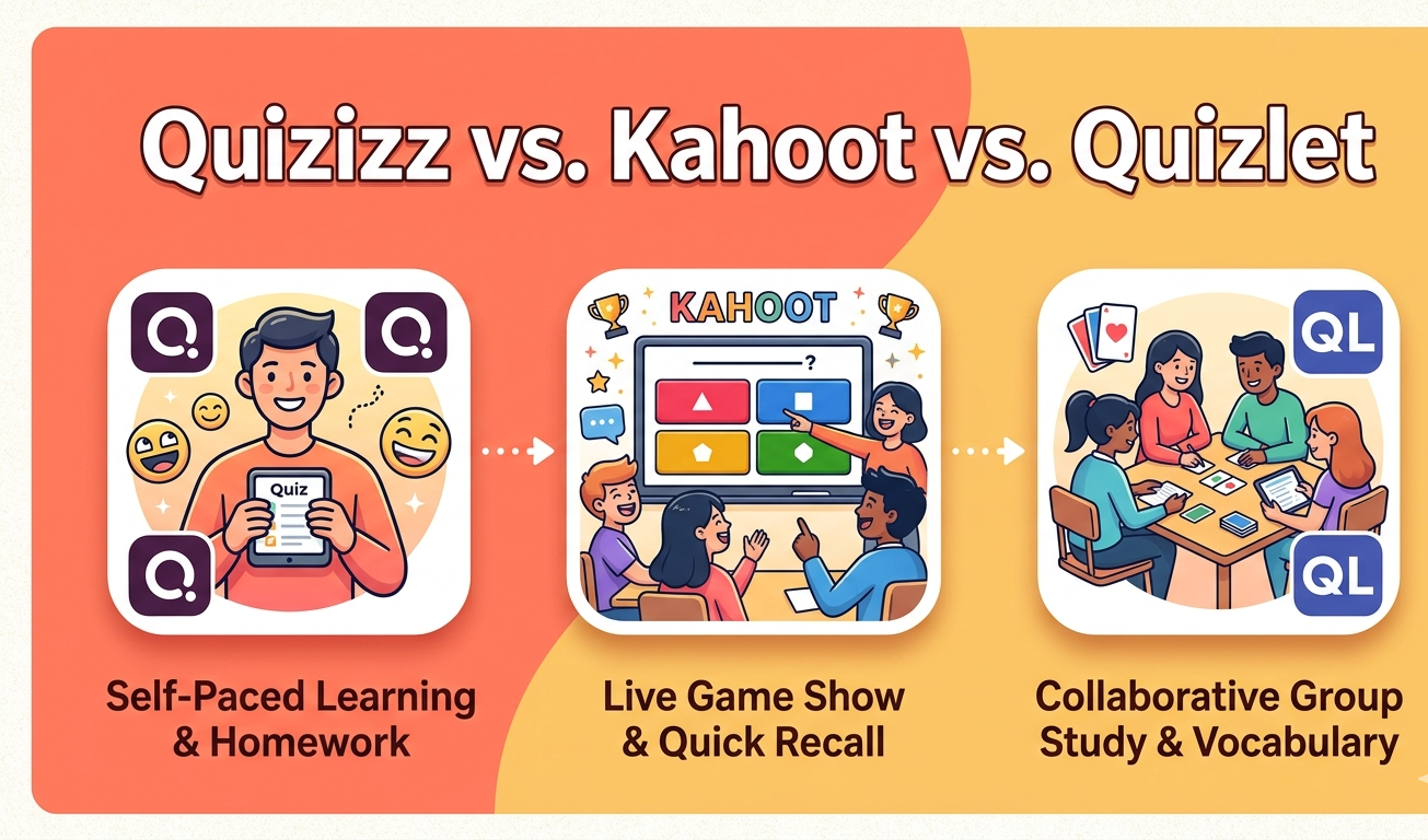 Quizizz vs. Kahoot vs. Quizlet | LingoBright
